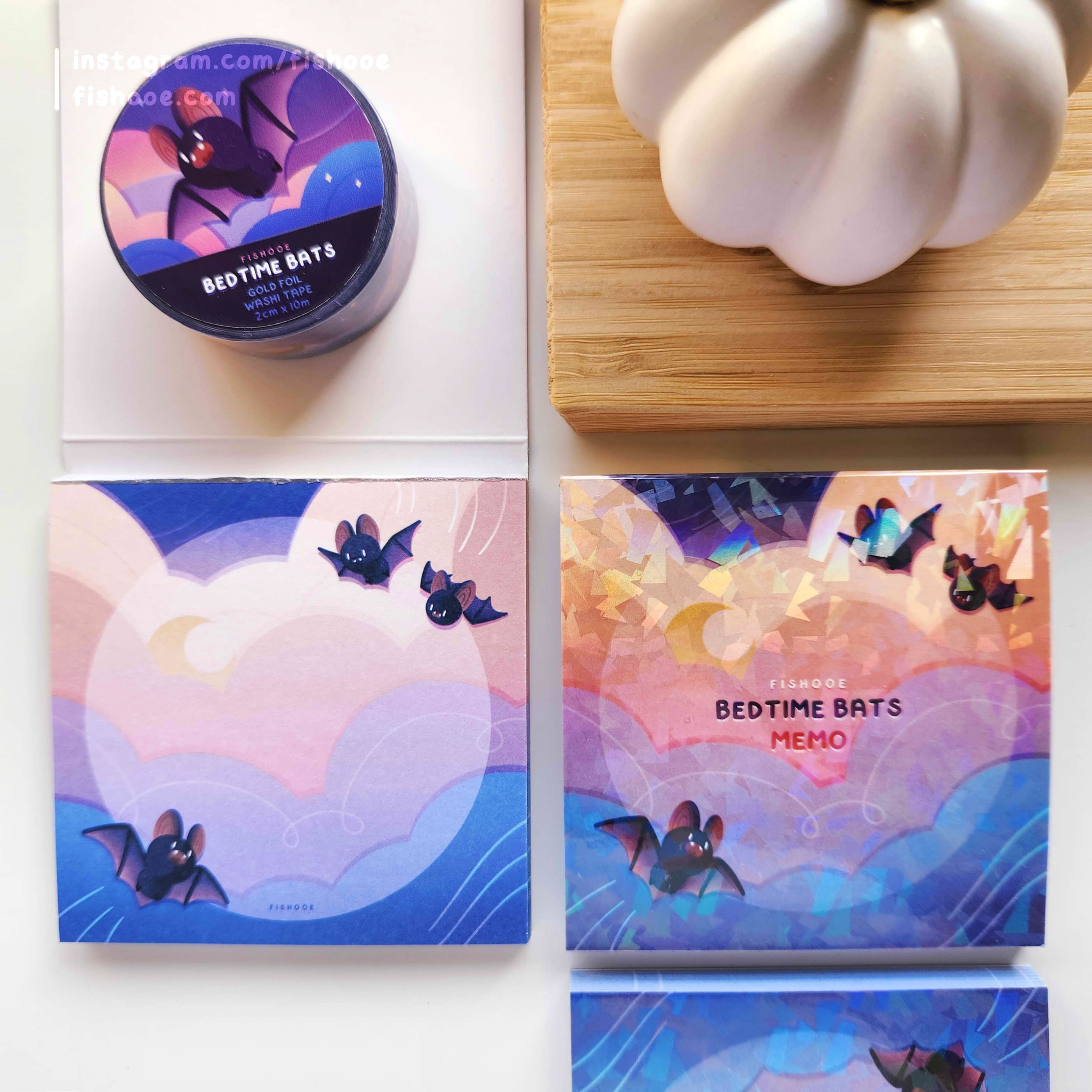 Bedtime Bats Memo Pad | Fishooe – fishooe