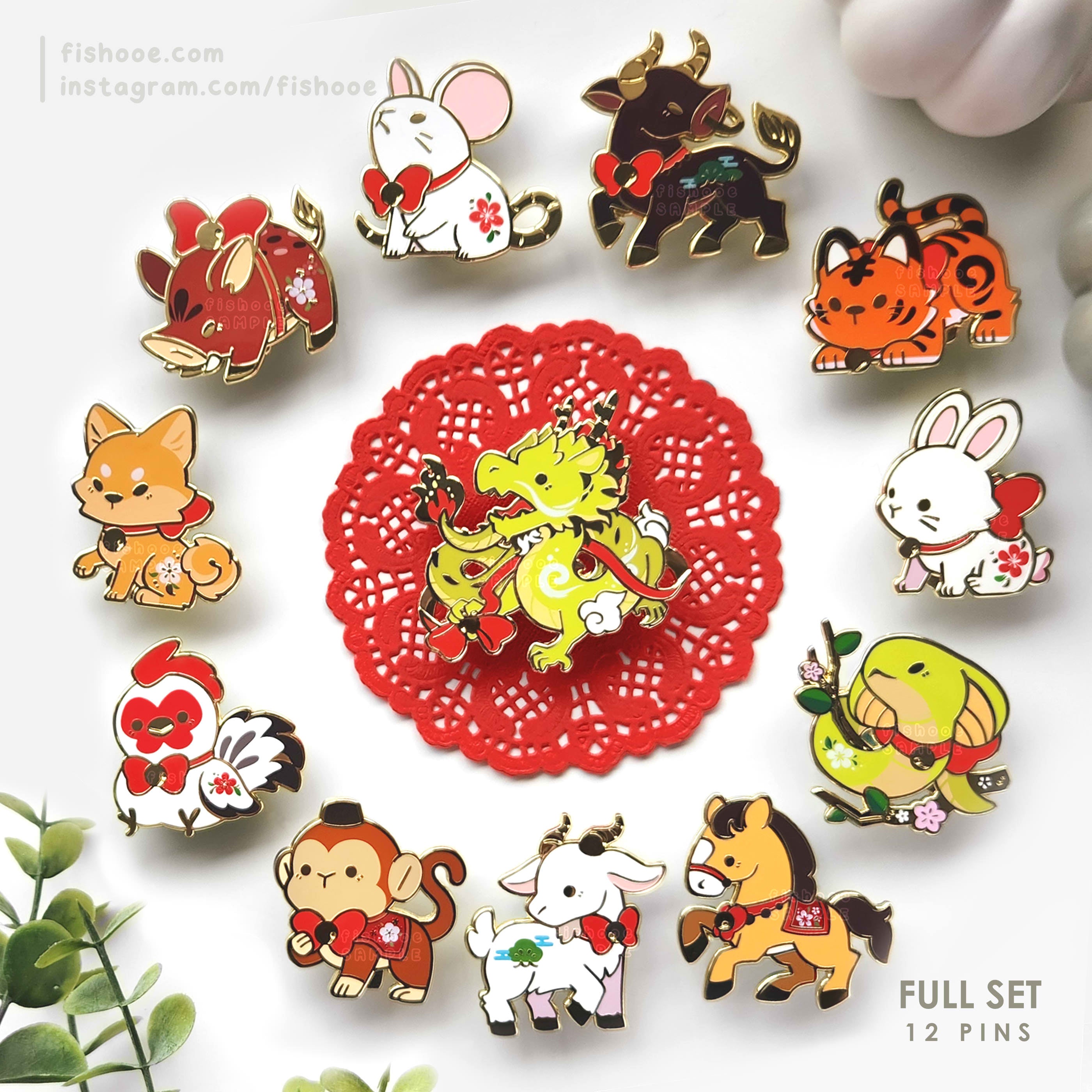 Painted Zodiac Enamel Pins | Fishooe – fishooe