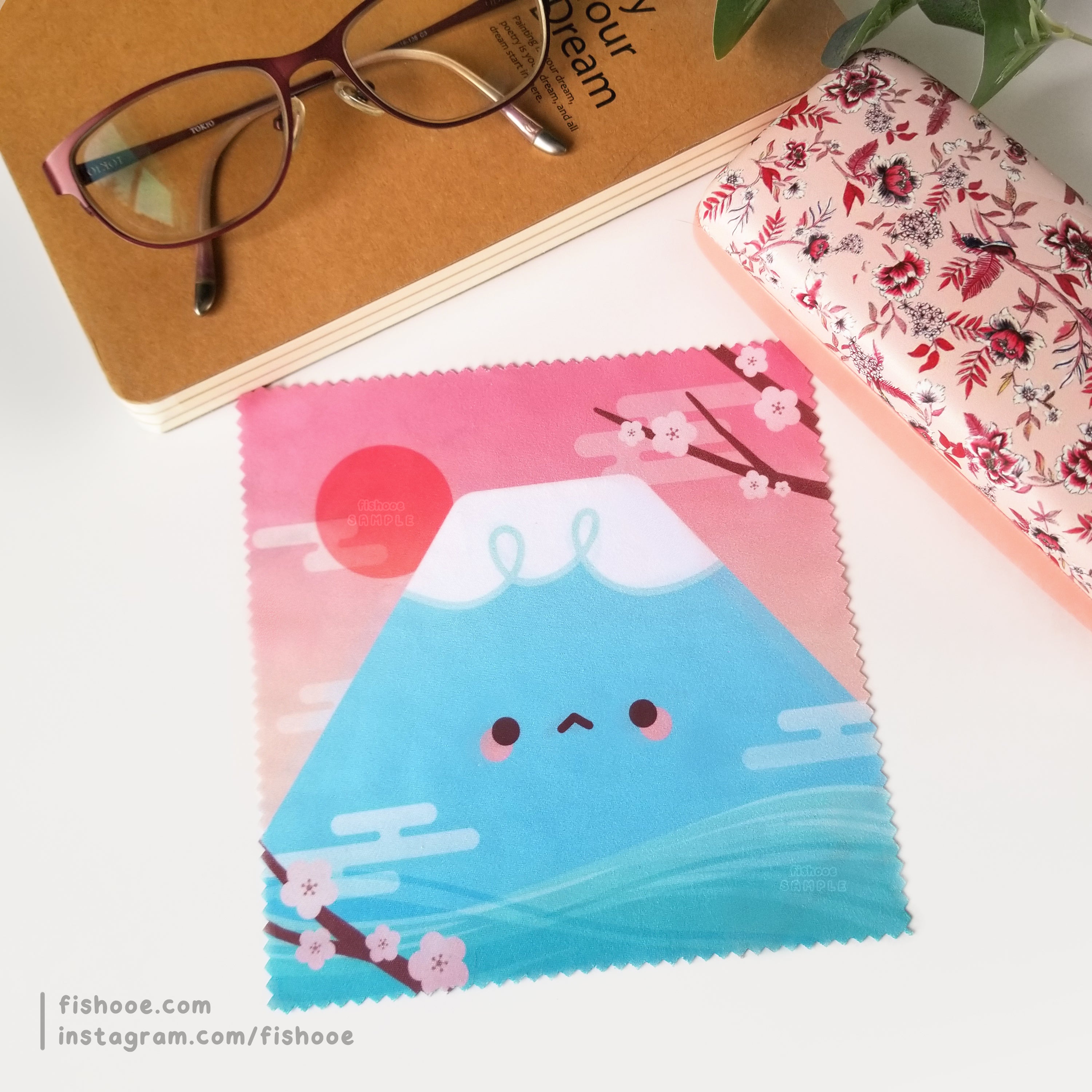 Mt Fuji Glasses Cloth (Microfiber) - Fishooe – fishooe